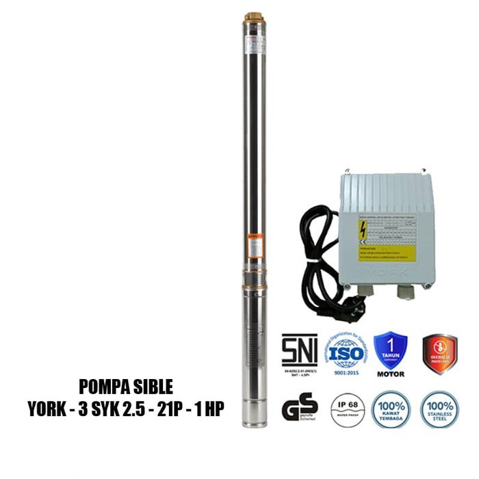 Jual POMPA SUBMERSIBLE YORK SQ 1 PK (3SYK 2.5 - 21P) | Shopee Indonesia