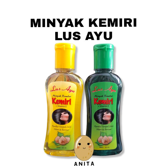 Jual LUS AYU MINYAK KEMIRI 63ML MINYAK RAMBUT KEMIRI KUNING HIJAU ...