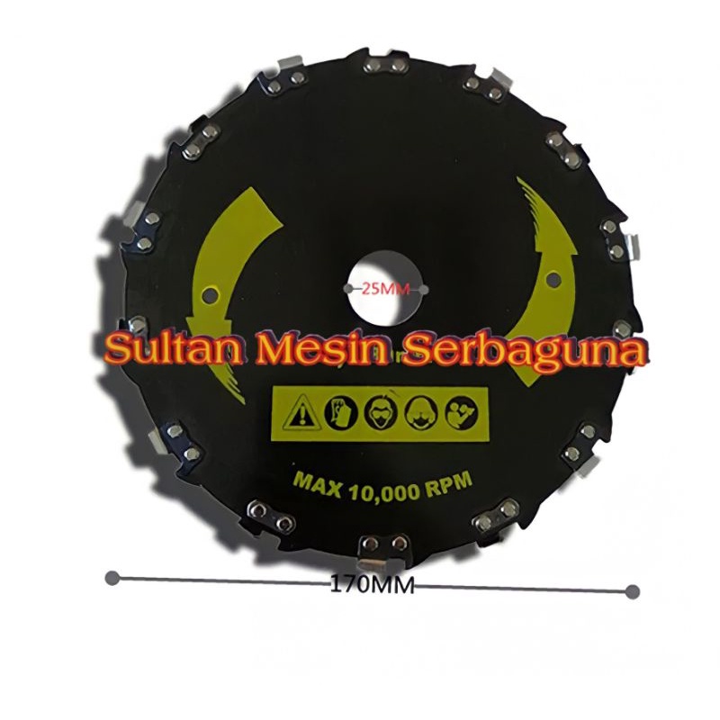 Jual Mata pisau potong rumput model chainsaw | pisau potong rumput ...