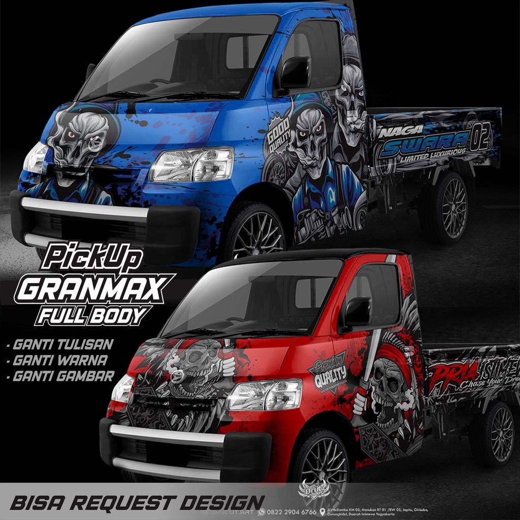 Jual Decal Sticker Daihatsu GranMax Pickup Full Body (BEBAS REQUEST ...
