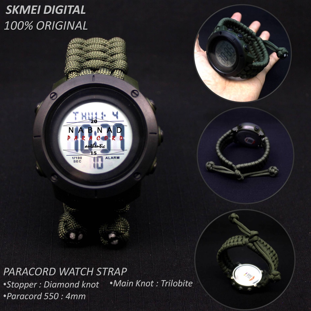 Jual Nabnad Strap Tali Gelang Jam Tangan Skmei 1213 1434 Trilobite Hexa ...