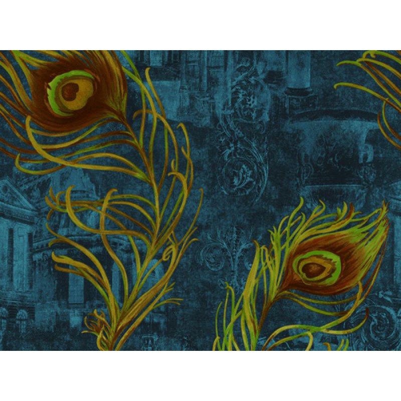 Jual Wallpaper Dinding Moif Bulu Merak 3D GIPre | Shopee Indonesia