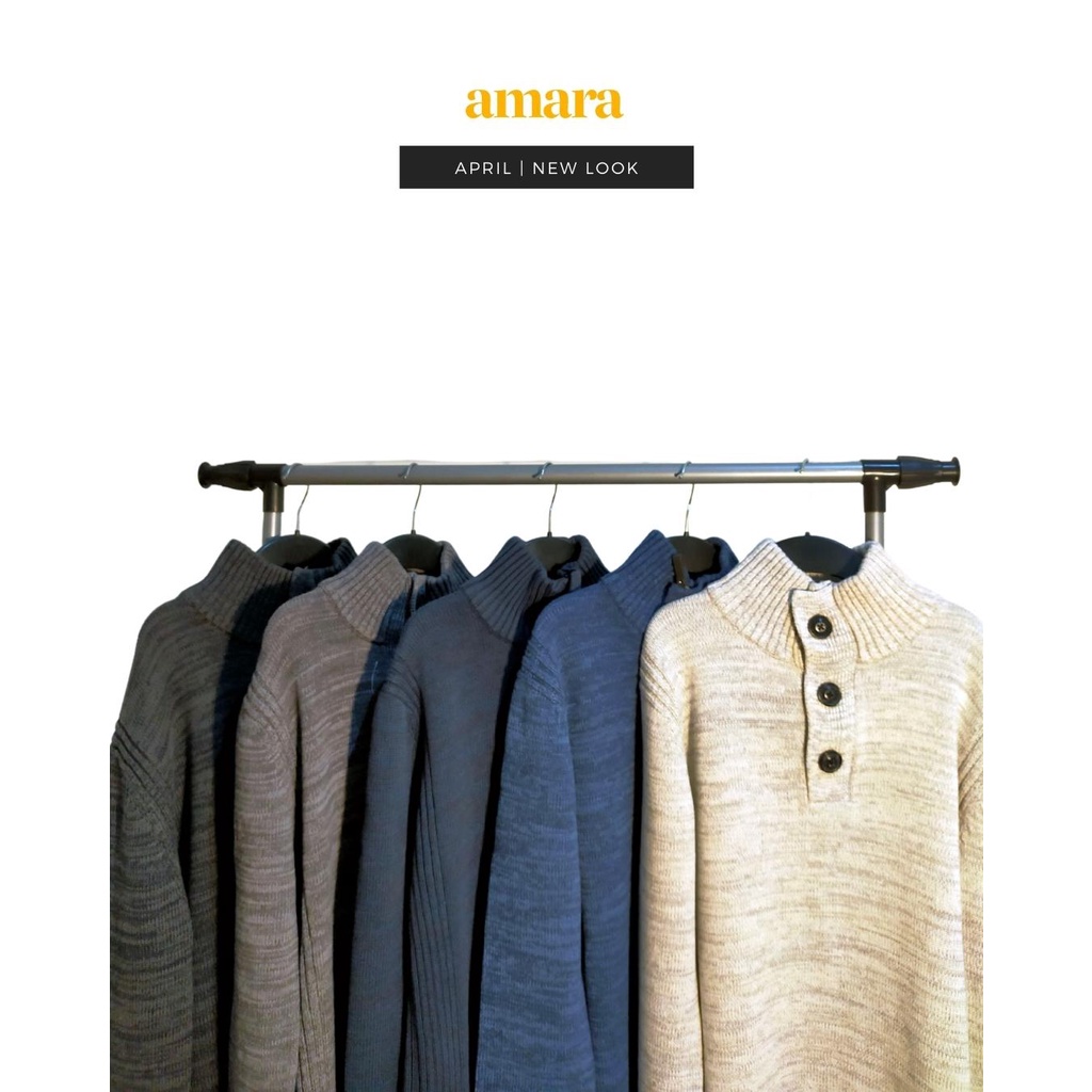 Jual amara Men's Crew Neck Sweater | Sweater Pria / Sweater Cowo ...