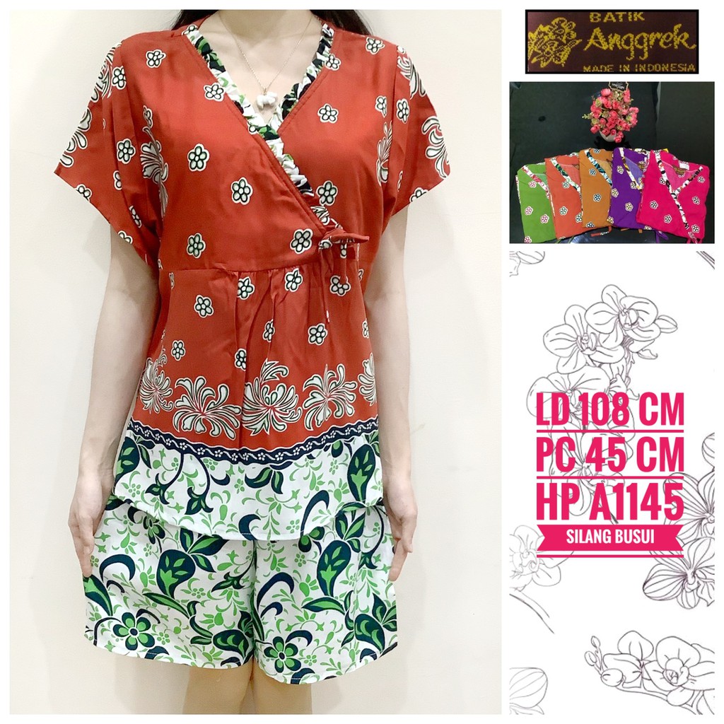 Jual HOTPANTS DASTER BATIK ANGGREK PREMIUM A1145 SILANG BUSUI | Shopee Indonesia