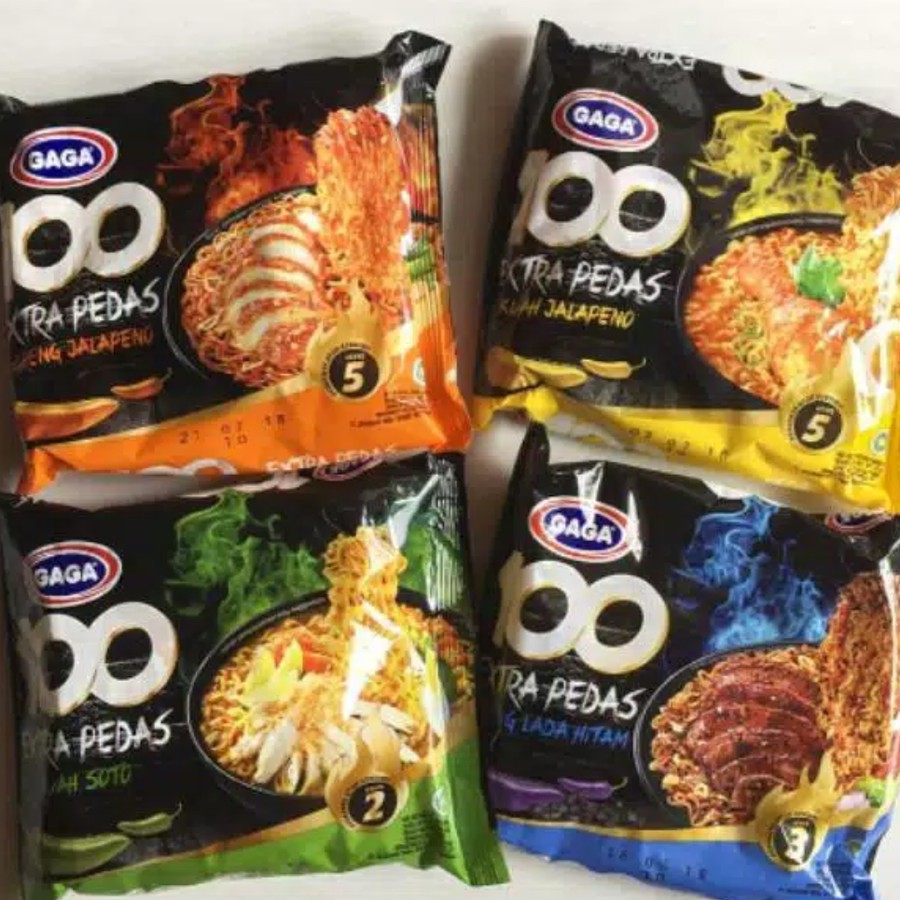 Jual MIE GAGA JALAPENO GORENG KUAH REBUS LEVEL 5 EXTRA PEDAS | Shopee ...