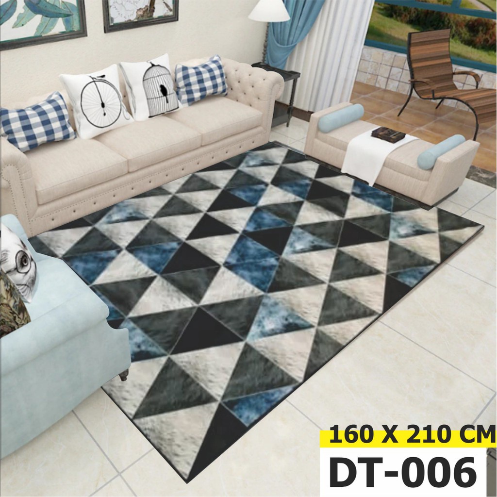 Jual Barnik88 Karpet Rumah Tangga Minimalis 160 X 210 CM Modern Motif ...
