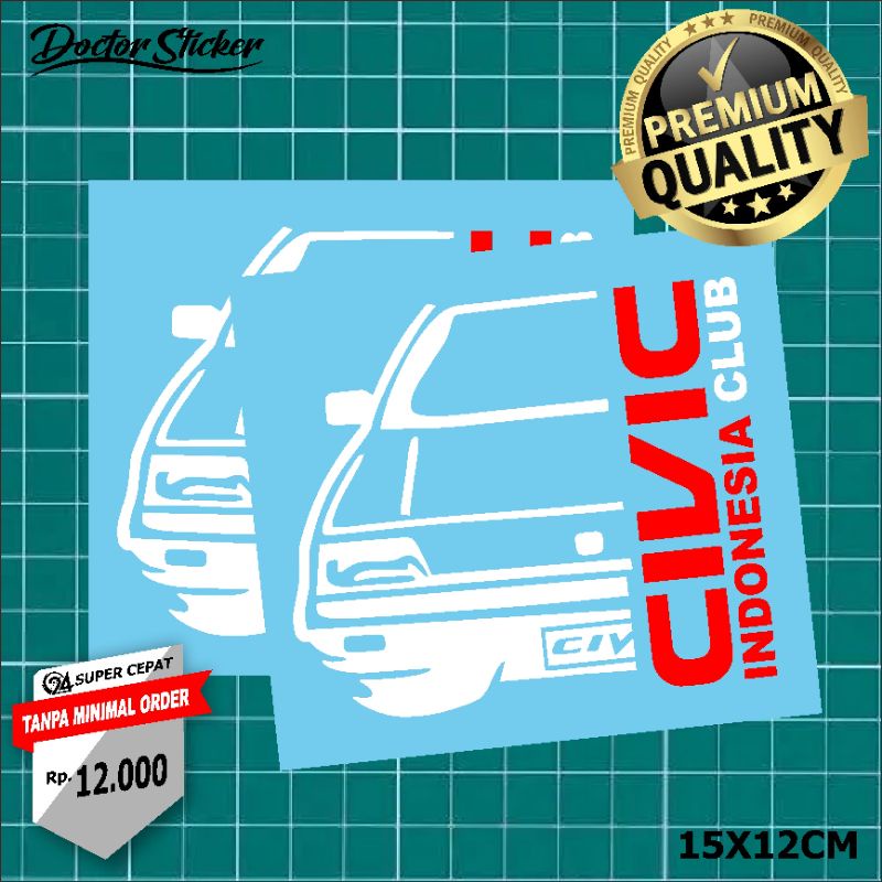 Jual Stiker Civic wonder sb3 Sb4 / stiker cutting Civic wonder ...