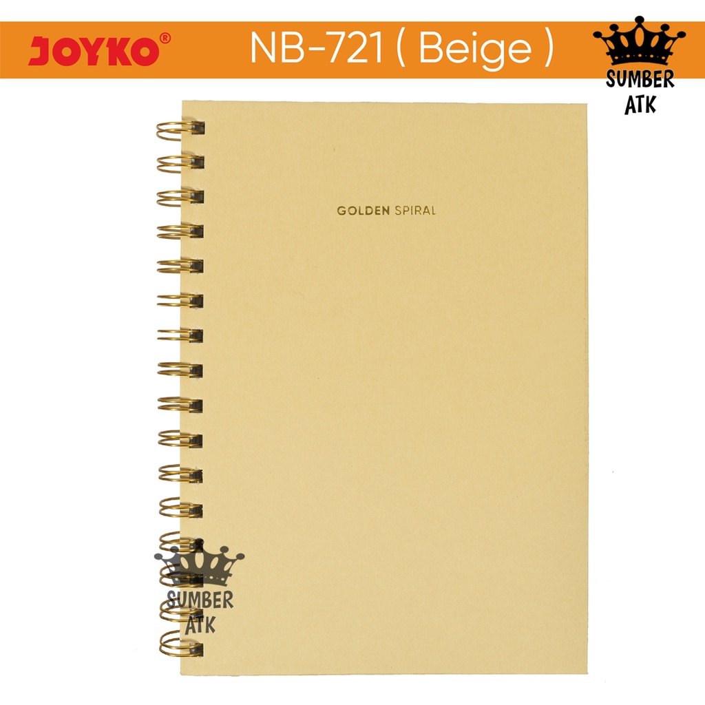 Jual Buku Tulis Catatan Bergaris Spiral Ruled Notebook Joyko NB-721 A5 GOLDEN SPIRAL | Shopee ...