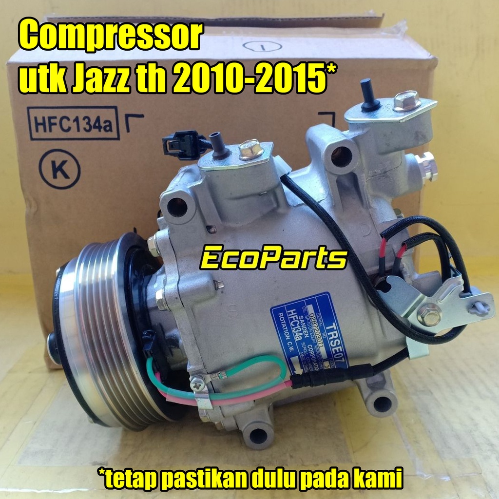 Jual Kompresor Compressor AC Honda Jazz RS SANDEN ASLI 5PK | Shopee ...