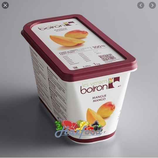 Jual Boiron Fruit Mango PUREE 1kg Frozen Food Import Sari Rasa Buah ...