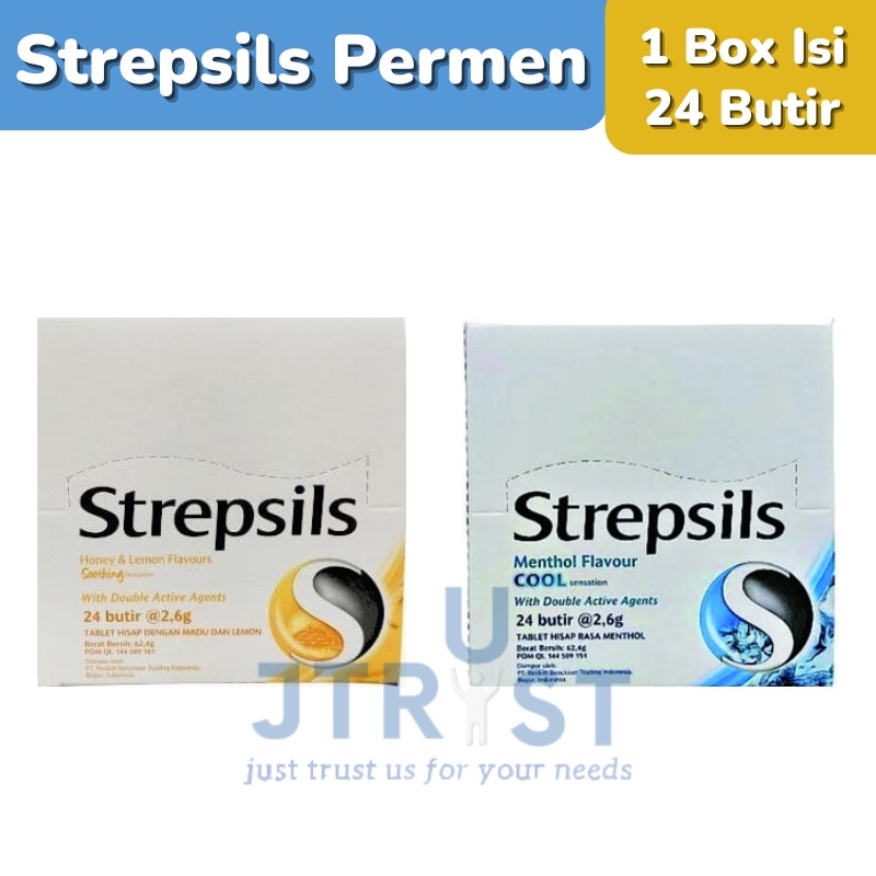 Jual Strepsils Permen Pelega Tenggorokan 1 Box Isi 24 Butir | Shopee ...