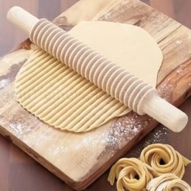 Jual Rolling Pin Nastar Ulir Gelombang, penggilas adonan kue Sekrup ...