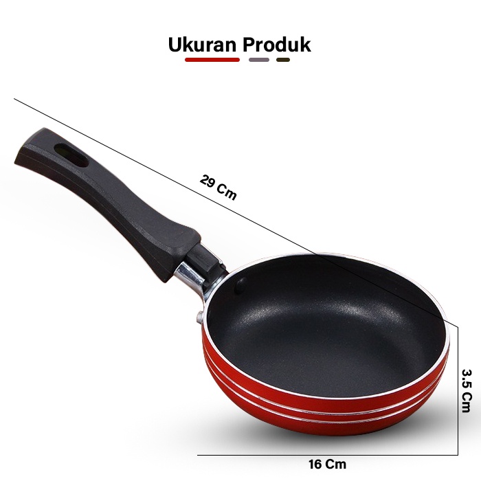 Jual GM Bear Fry Pan Mini 1072 - Teplon Penggorengan Mini | Shopee ...