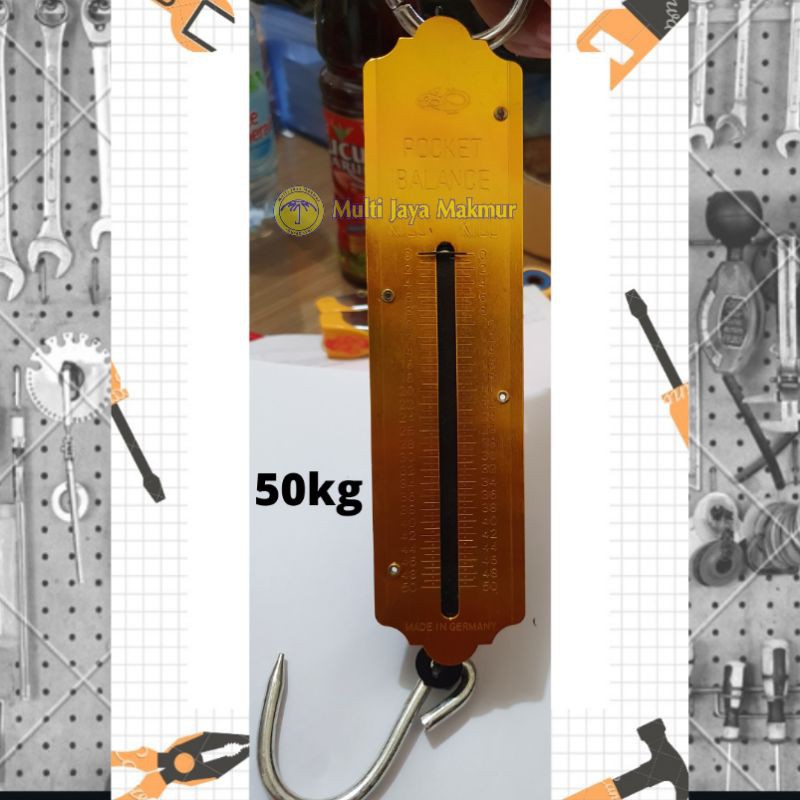 Jual Timbangan Tarik 50 kg - Timbangan Gantung Koper Manual Per 50kg ...