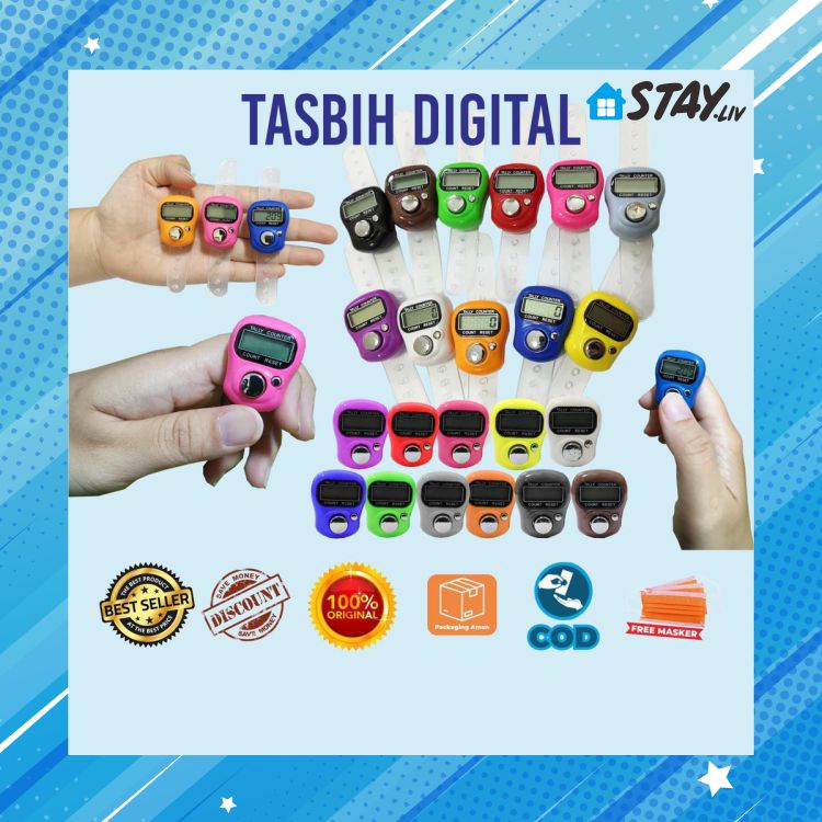Jual Tasbih Digital Praktis Gaul / Alat hitung digital Tasbih / Tasbih ...