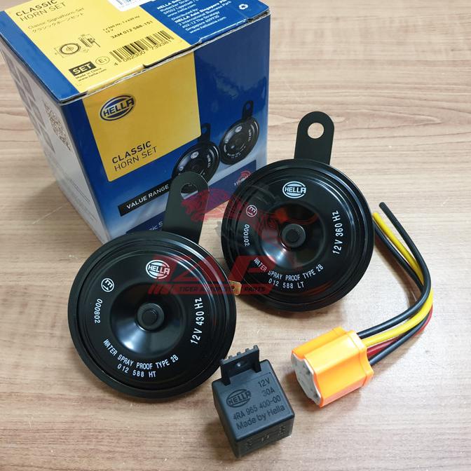 Jual KLAKSON HELLA + SOCKET + RELAY (CLASSIC) | Shopee Indonesia