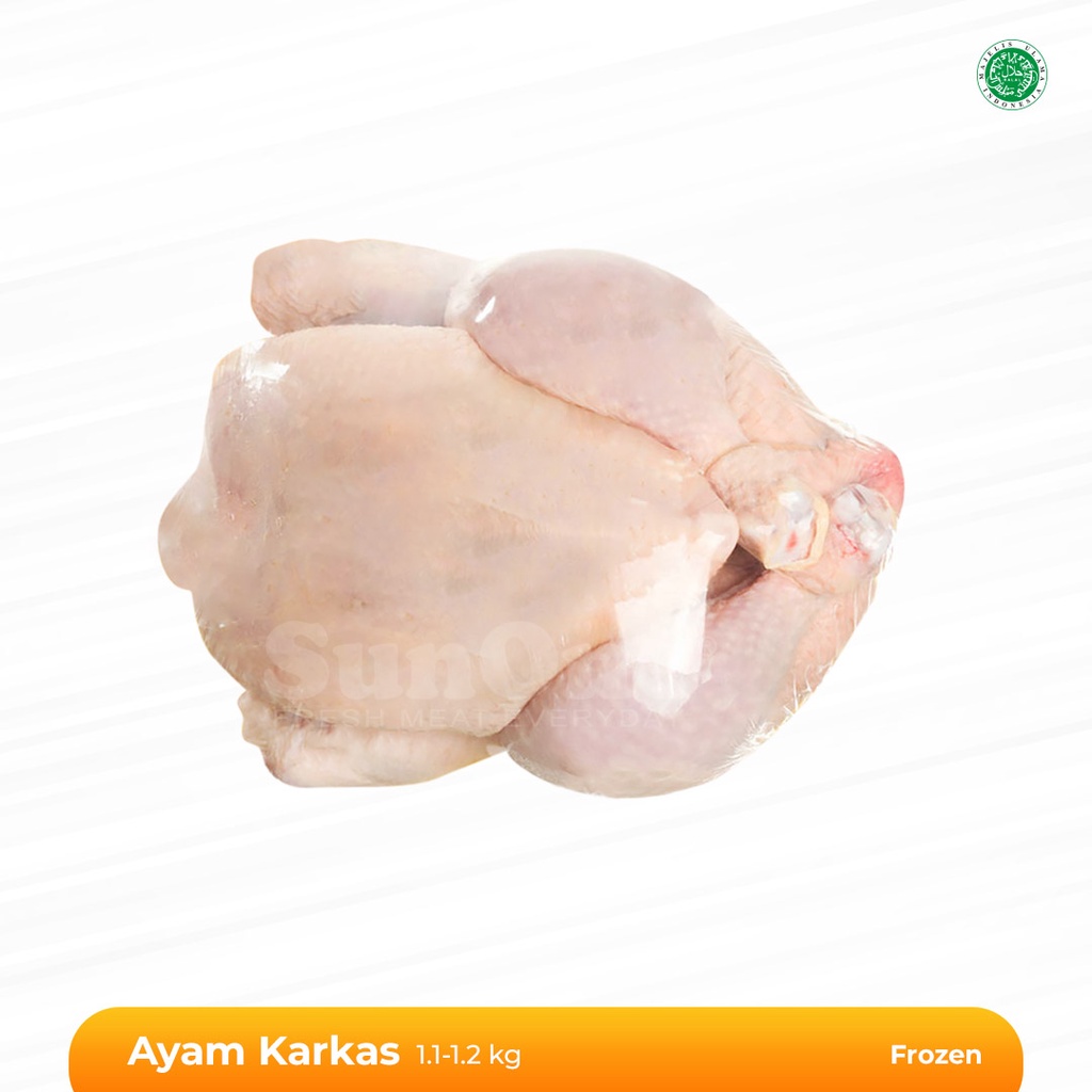 Jual Ayam Broiler Karkas Utuh 1.1-1.2 kg (Frozen) / Daging Ayam Broiler ...