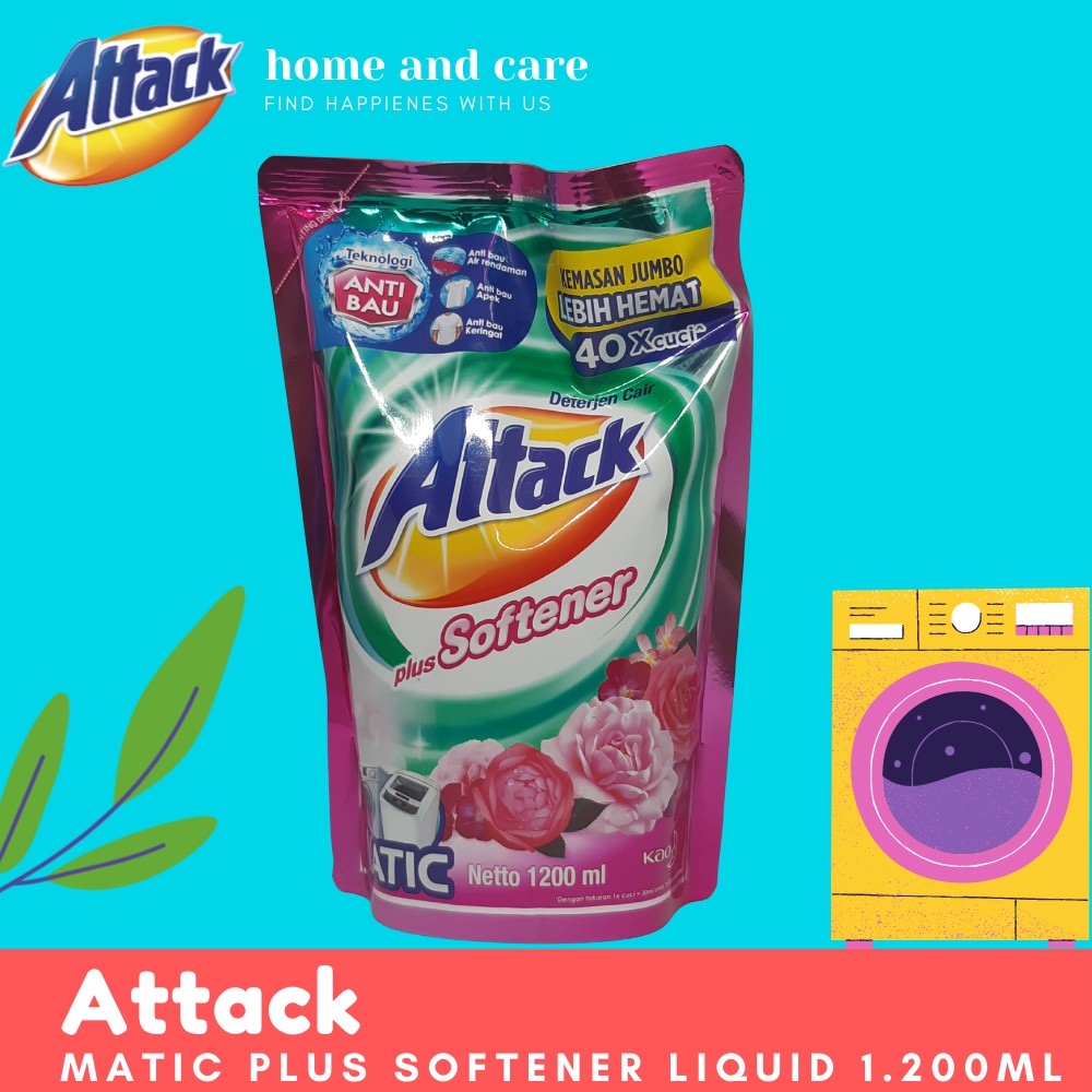 Jual Attack Liquid Plus Softener 1200 ml | Shopee Indonesia