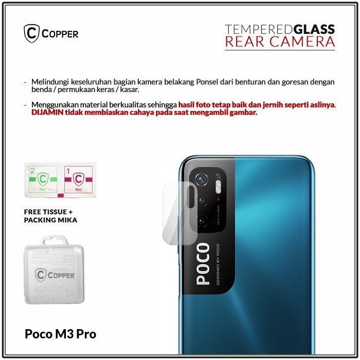Jual Poco M3 Pro - Copper Tempered Glass Kamera | Shopee Indonesia