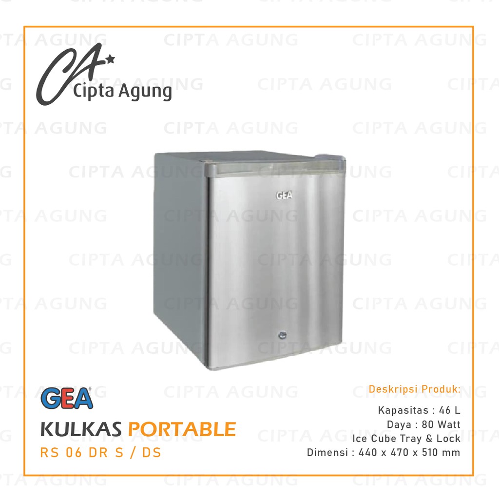 Jual KULKAS PORTABLE GEA RS 06 DR (S) | Shopee Indonesia