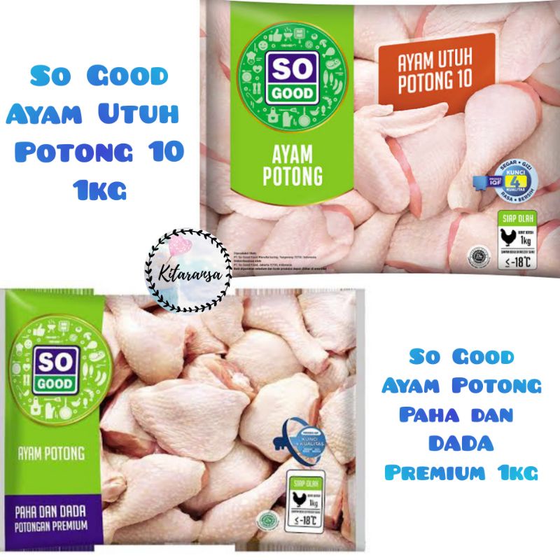 Jual SO GOOD AYAM POTONG 1,1kg/Ayam/So good ayam/Ayam So Good 1kg/So ...