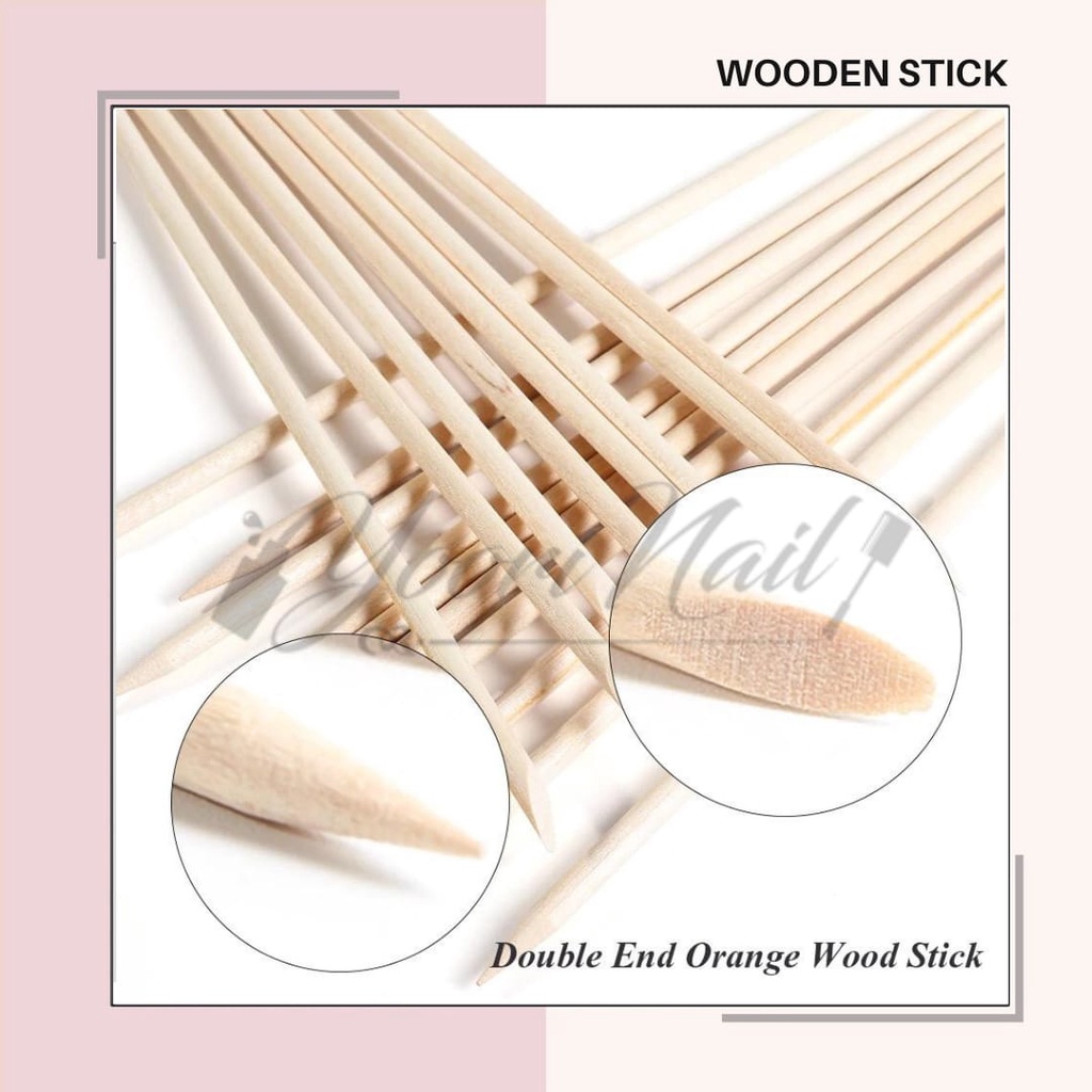 Jual Wooden nail stick 100pcs wood nail art kayu kutikula | Shopee ...