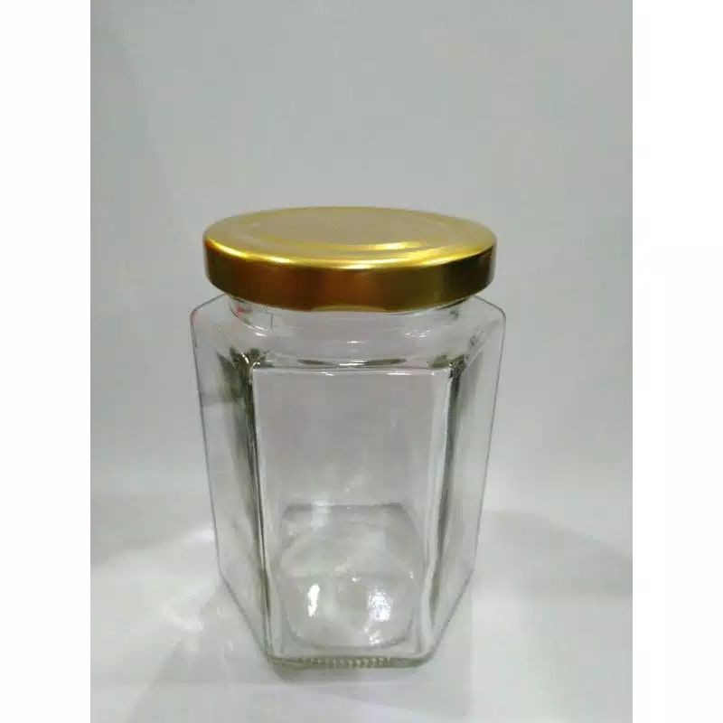 Jual BOTOL KACA HEXAGONAL 300 ML | Shopee Indonesia