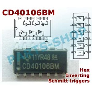 Jual smd CD40106 CD40106BM CMOS Hex inverting schmitt trigger 40106 SOP ...