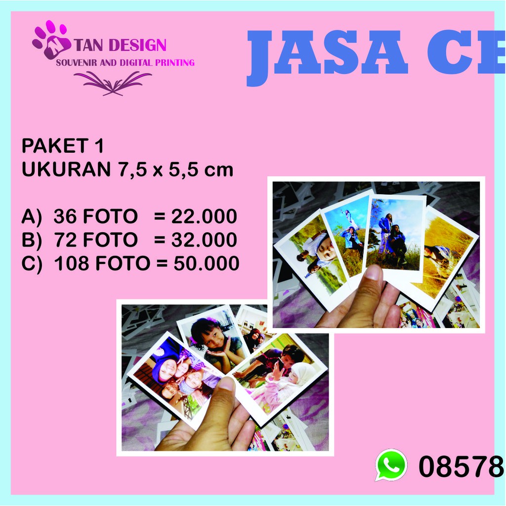 Jual CETAK FOTO POLAROID FRAME POLOS | Shopee Indonesia