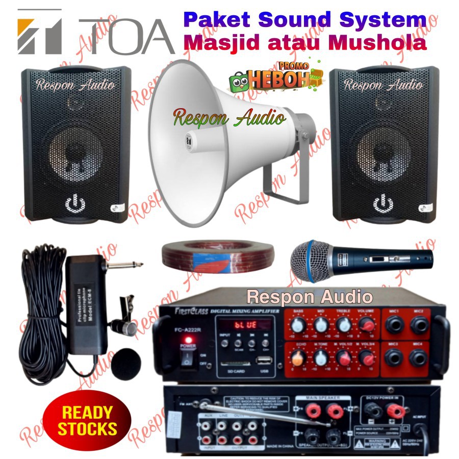 Jual Paket Sound System TOA Masjid atau Mushola ( Barokah I ) | Shopee Indonesia