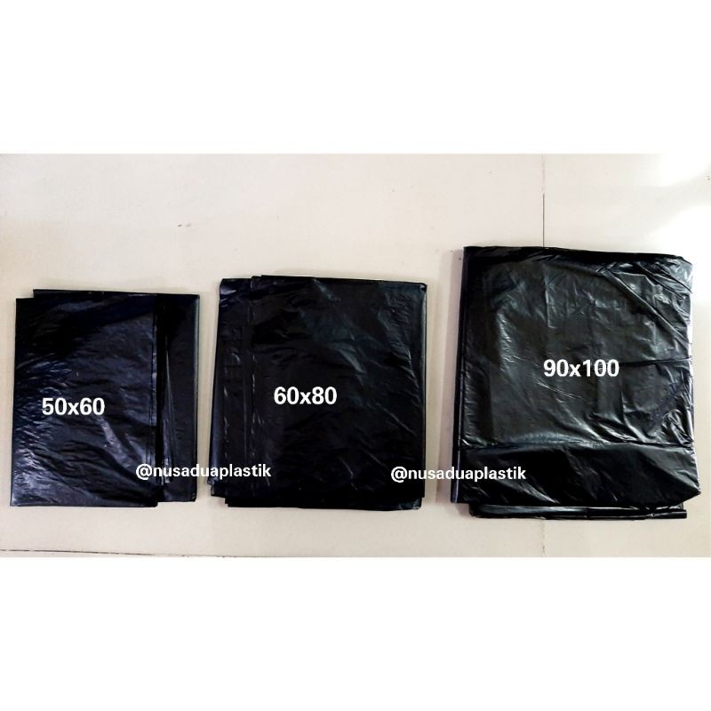 Jual Plastik Sampah 90x100 cm Garbage Trash Bag Hitam Besar | Shopee ...