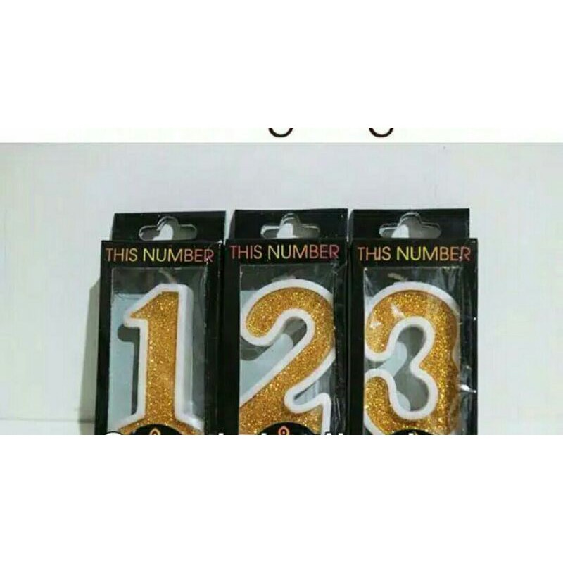 Jual Lilin Angka Ultah Anniversary 1 2 3 4 5 6 7 8 9 0 | Shopee Indonesia