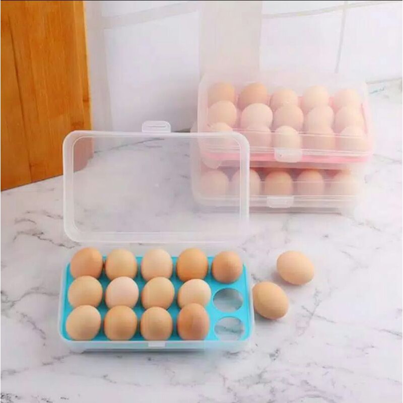 Jual [SPR] Tempat Telur Sekat / Kotak Telur / Egg Box / Box Telur 15 ...