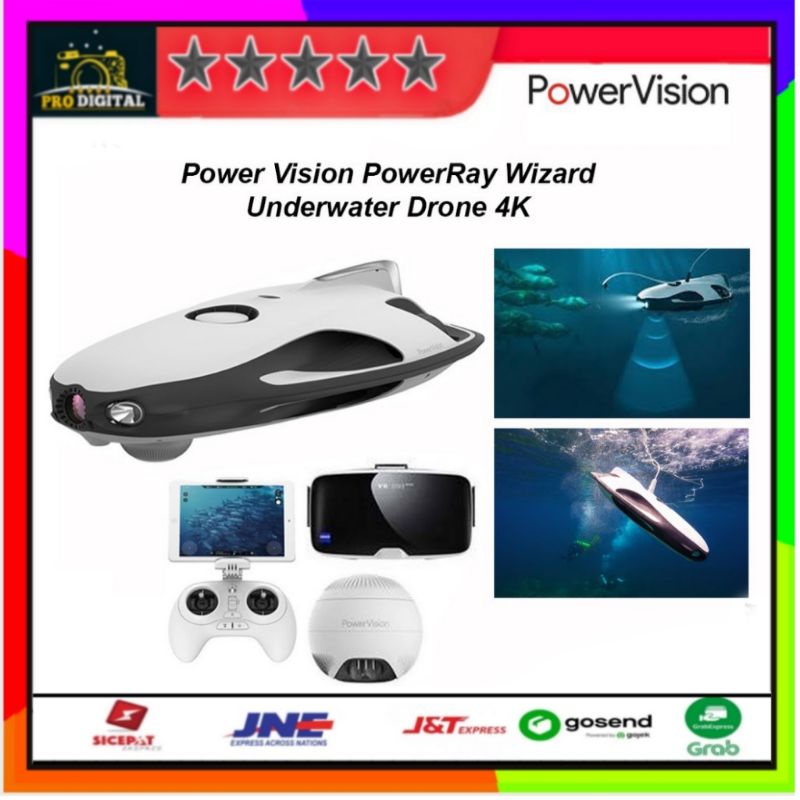Jual Power Vision PowerRay Wizard Underwater Drone 4K Power Ray ...
