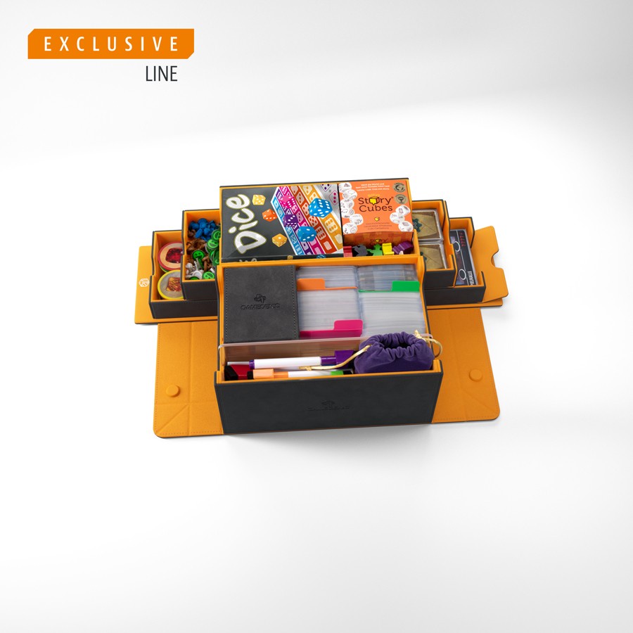 Jual Gamegenic GAMES LAIR 600+ CONVERTIBLE Storage Box Black / Orange ...