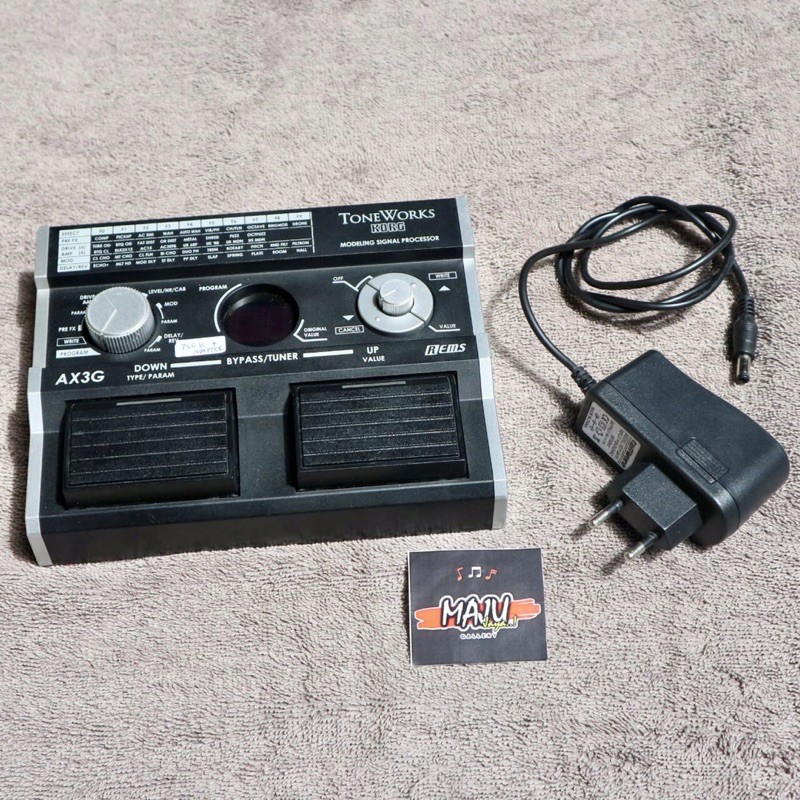 Jual efek pedal gitar elektrik KORG AX3g made in japan distorsi delay ...