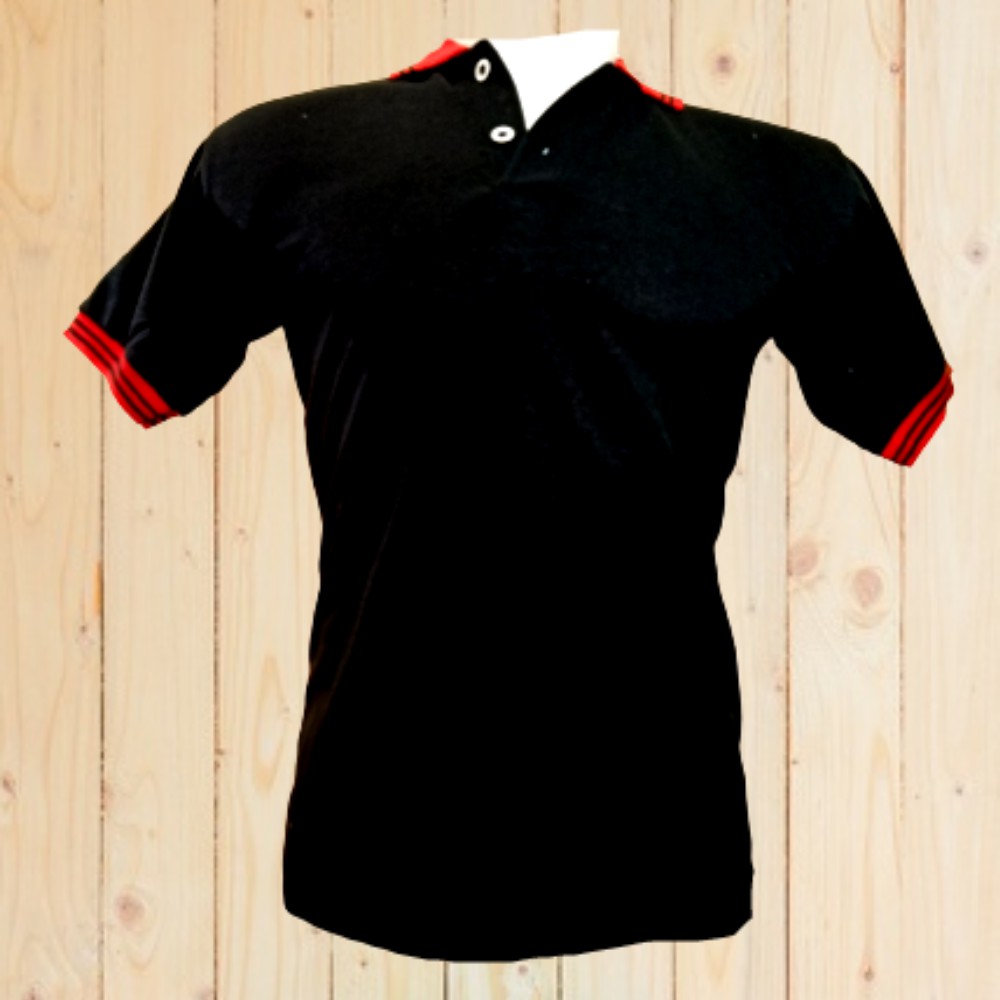 Jual Baju Polo Kera Hitam (merah) Pria/Wanita Lengan Pendek | Shopee ...