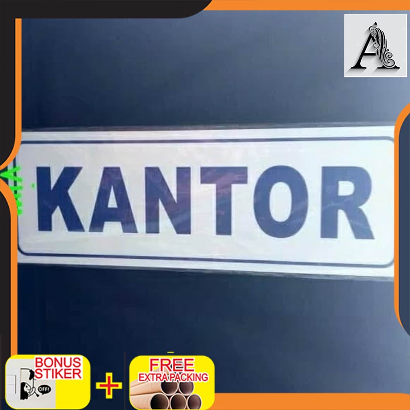 Jual Grosir plat akrilik tulisan kantor sign label acrylic kantor uk ...