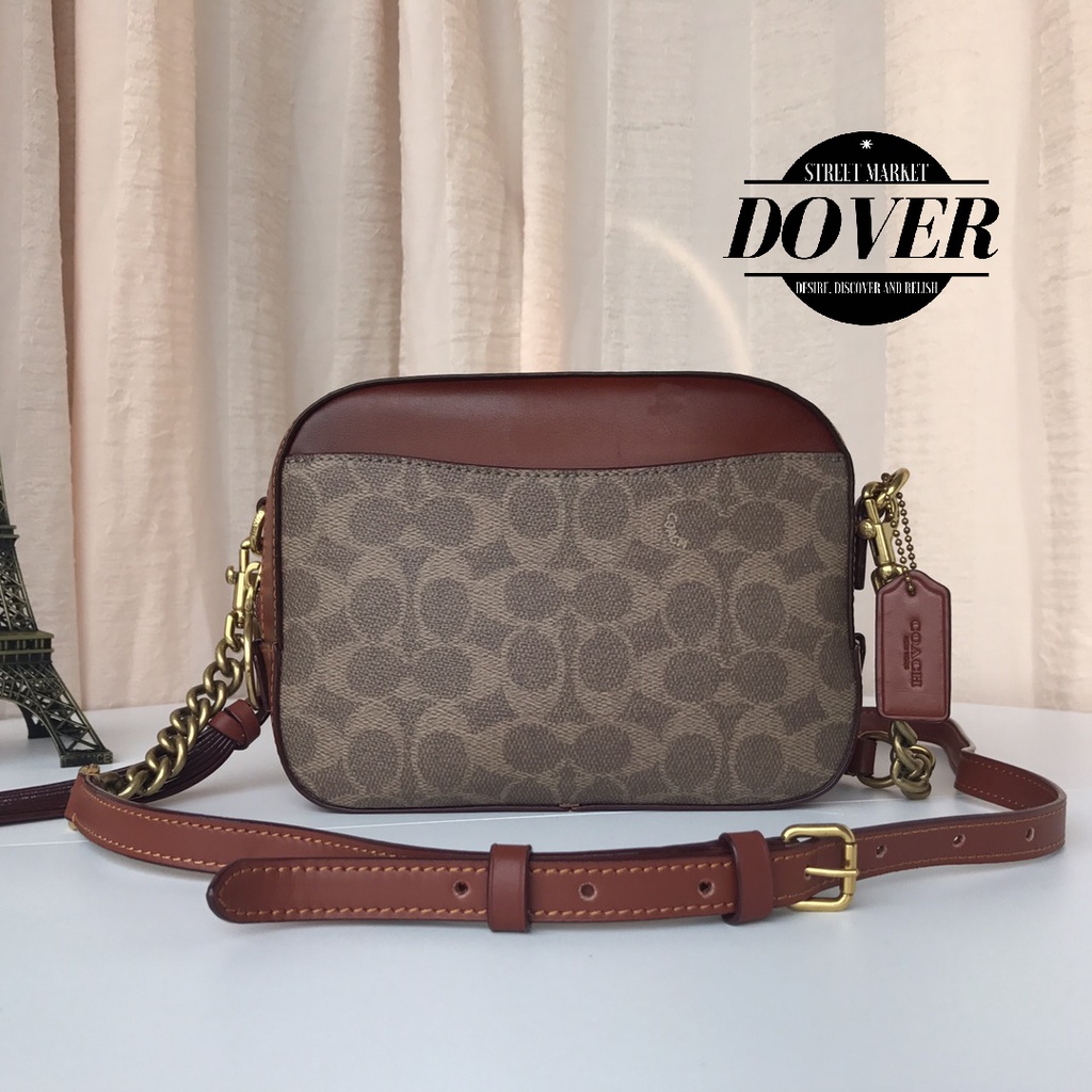 Jual Coach Camera Bag In Signature Canvas | Shopee Indonesia