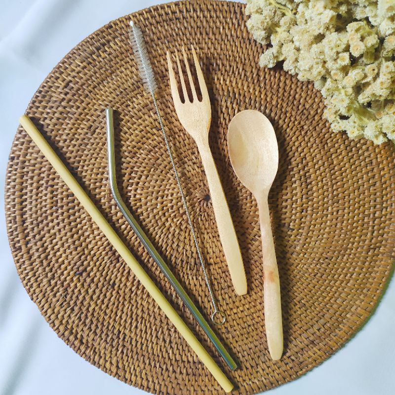 Jual Wooden Cutlery • Cutlery Set • Souvenir Cutlery • Sovenir Sendok ...
