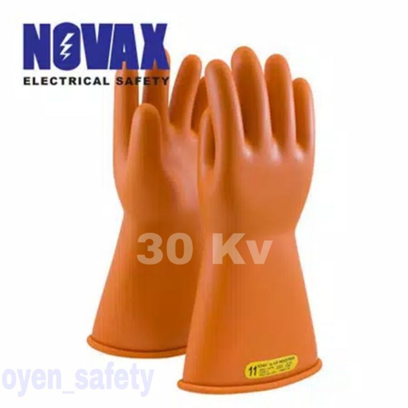 Jual NOVAX ELEKTRICAL SAFETY/ SARUNG TANGAN ANTI LISTRIK 40 KV | Shopee ...
