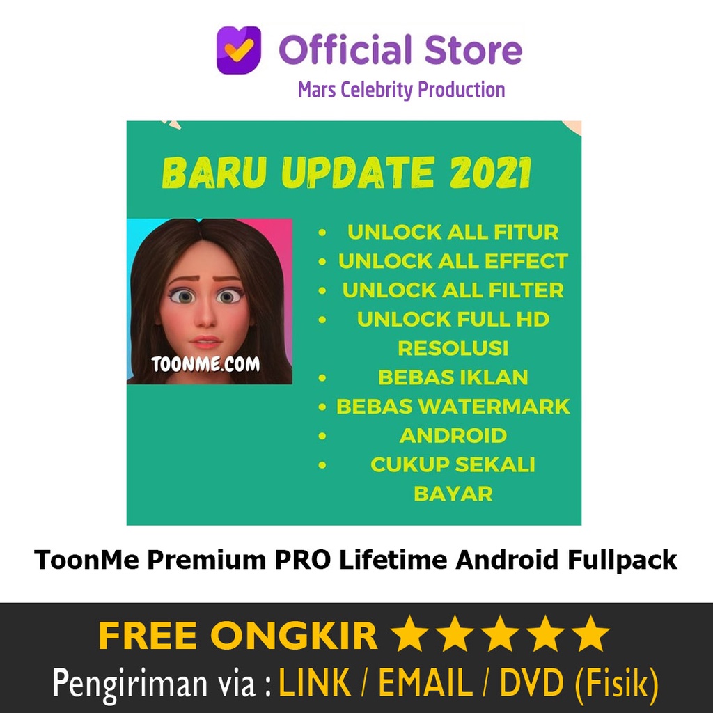 Jual ToonMe Toon Me Unlocked Premium VIP PRO Android Lifetime No Ads Iklan Fullpack | Shopee ...