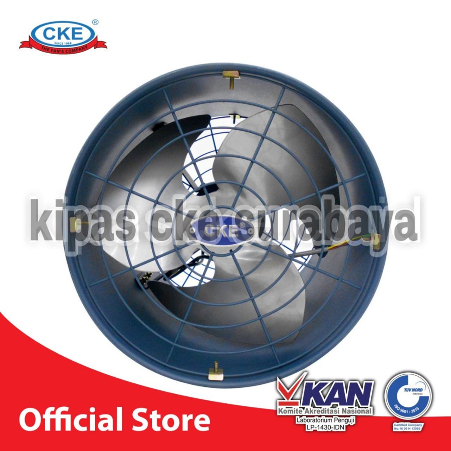 Jual CKE Drum Fan Extra Low Noise Silent 16 Inch 220 Volt DFL-EX16/1-YL Blower Gedung Industri ...