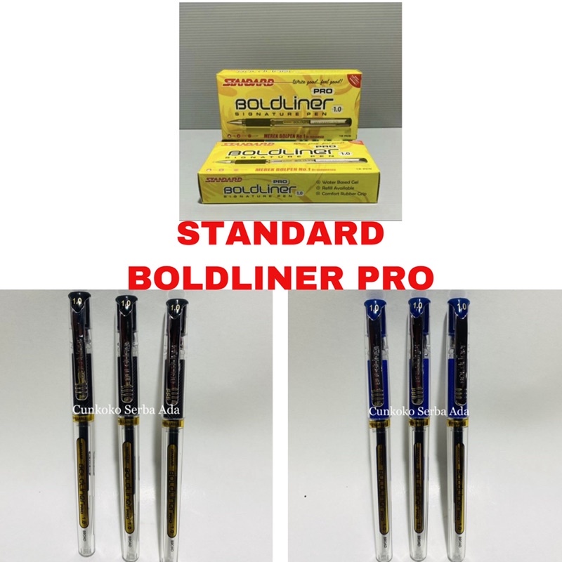 Jual PULPEN STANDARD BOLDLINER PRO 1.0 DAN BOLDLINER ELITE 1.0 / 1 BOX ...