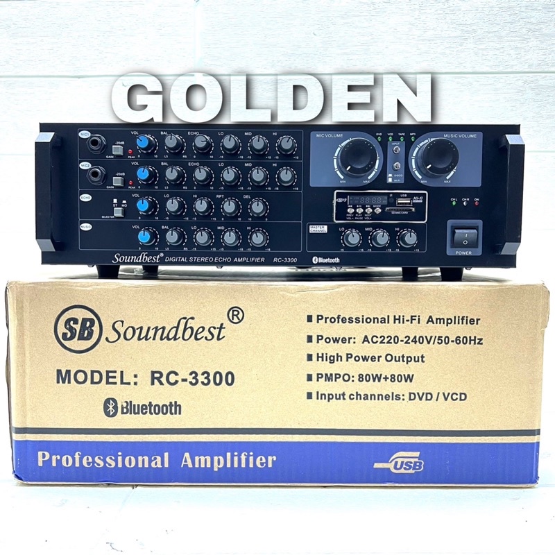 Jual Amplifier Karaoke Soundbest RC 3300 Original Bluetooth | Shopee Indonesia