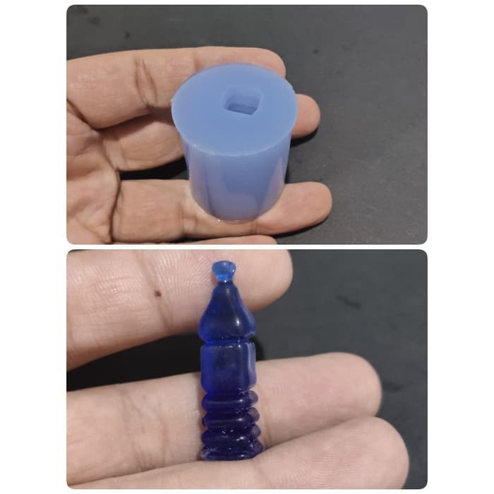 Jual bottle miniature mold cetakan botol miniatur resin clay mold ...