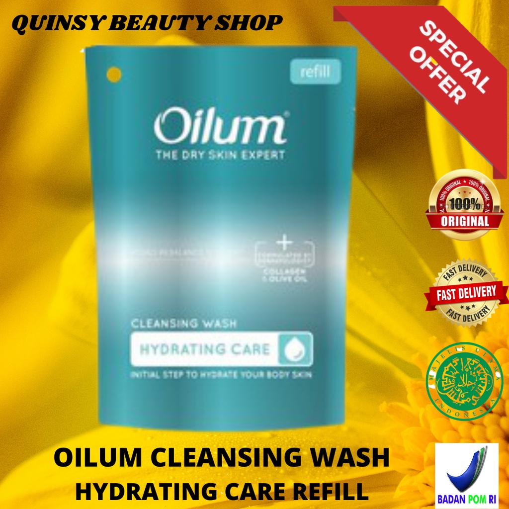 Jual Oilum cleansing wash hydrating care refill 175 ml | Shopee Indonesia
