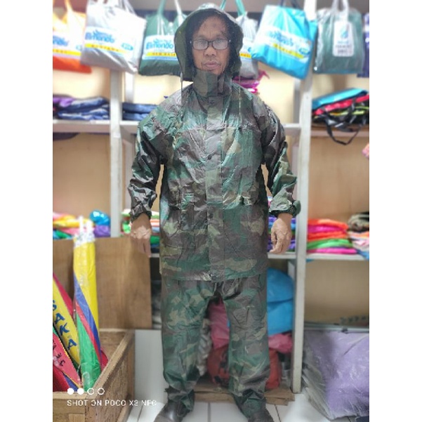 Jual JAS HUJAN LORENG | JAS HUJAN SETELAN LORENG DORENG ARMY TNI ...