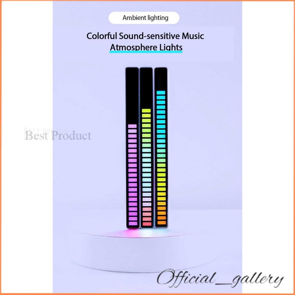 Jual Voice Sound Control Audio Spectrum Indicator Bar 32 LED RGB ...