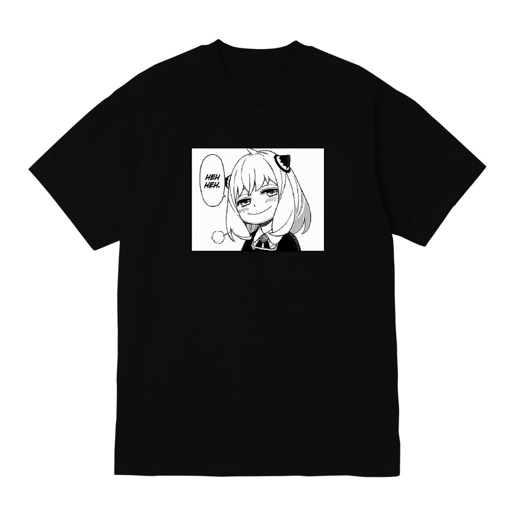 Jual Kaos ANIME MANGA SPY X FAMILY HITAM PUTIH ANYA HEHE | Shopee Indonesia